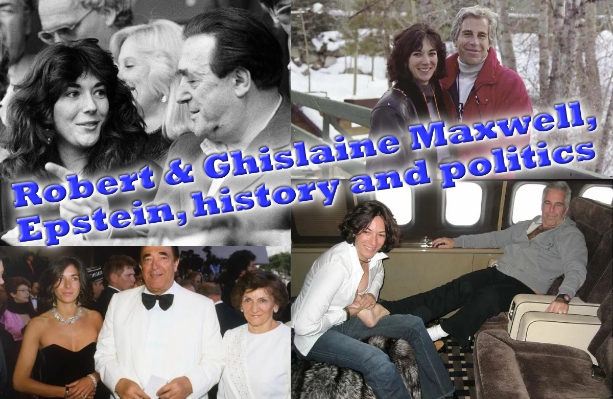 Robert Maxwell, his daughter Ghislaine and Epstein | Minds