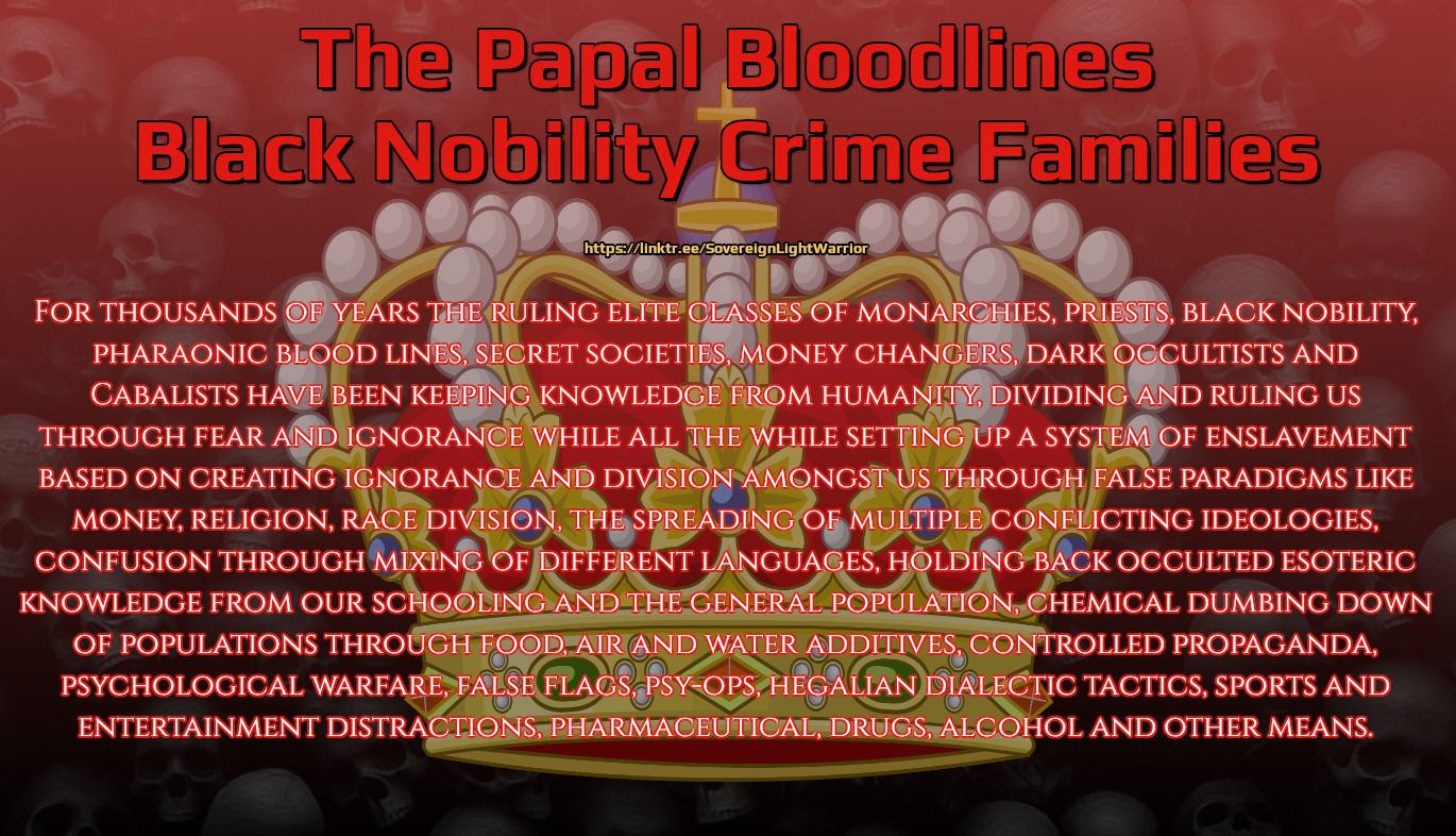 The Papal Bloodlines Black Nobility Crime Families 🚨 | Minds