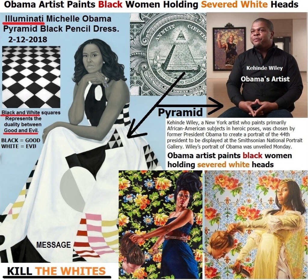 Obama artist paints black women holding severed white heads – :The ...